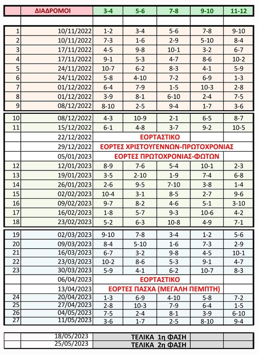 ΗΜΕΡΟΛΟΓΙΟ 2022-2023 :: Asmkithiros2009